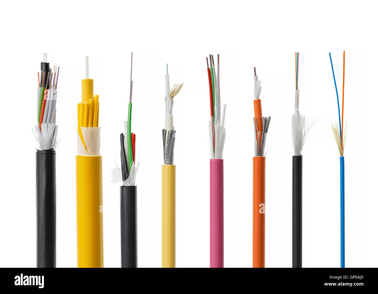 Fiber optic cable Cut Out Stock Images & Pictures - Alamy