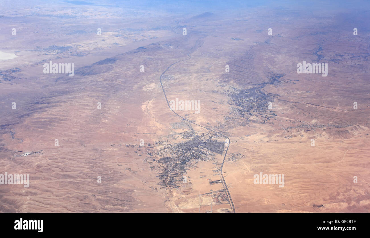 Aerial view of desert landscape Stock Photo - Alamy