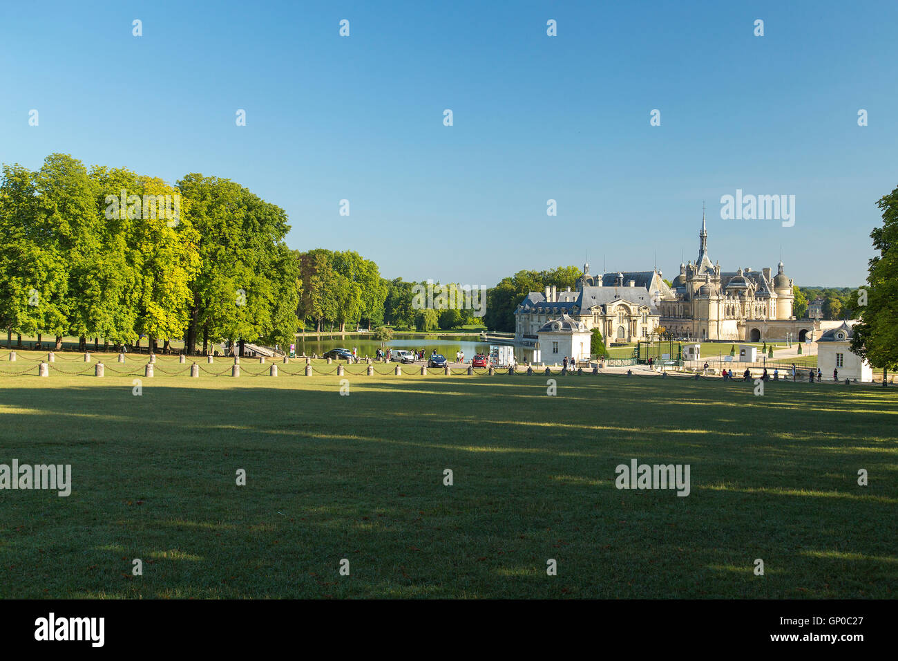 Chateau de Chantilly viewed across park Stock Photo - Alamy