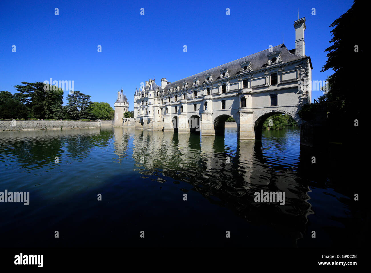 Chateau de Chenonceau French chateaux Loire Valley Stock Photo - Alamy
