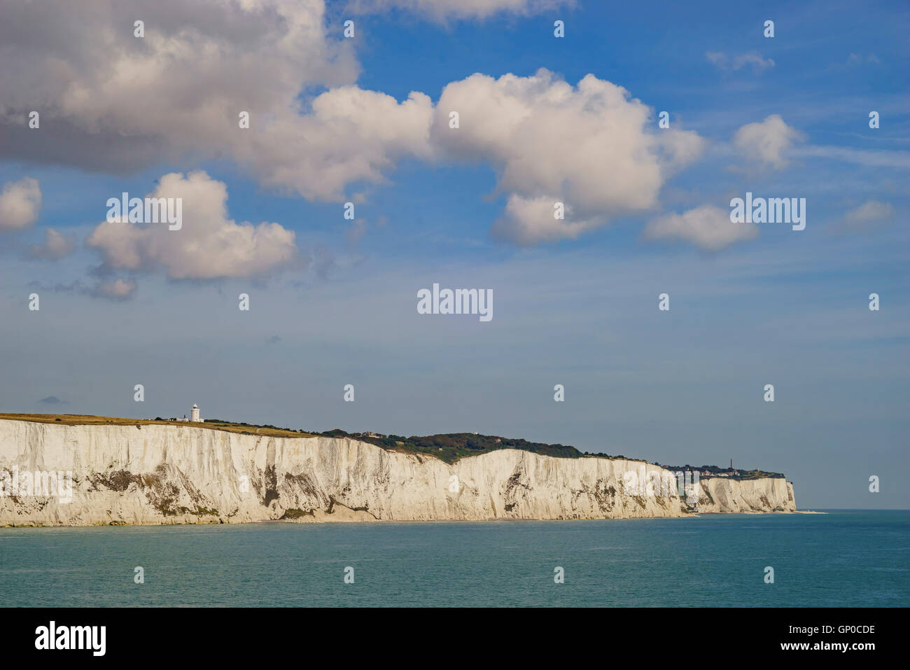 National Trust - The White Cliffs of Dover with blue sky and clouds ...