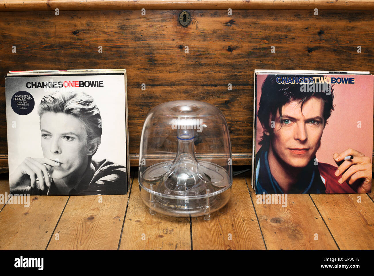 David Bowie Changes One Two LP records Stock Photo - Alamy