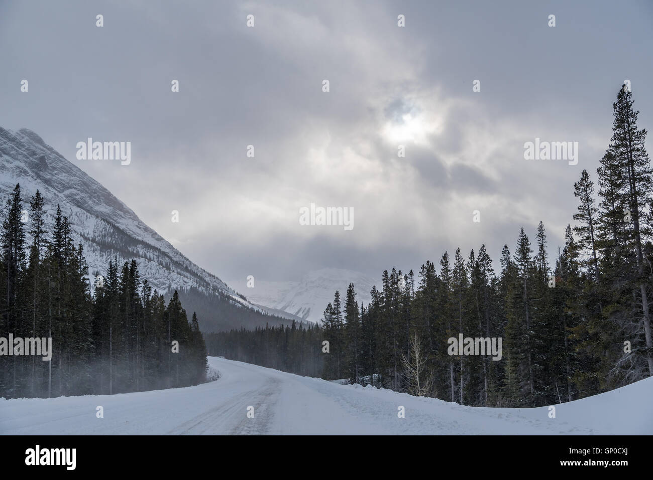 Kananaskis Country in winter time, Alberta, Canadae Stock Photo - Alamy