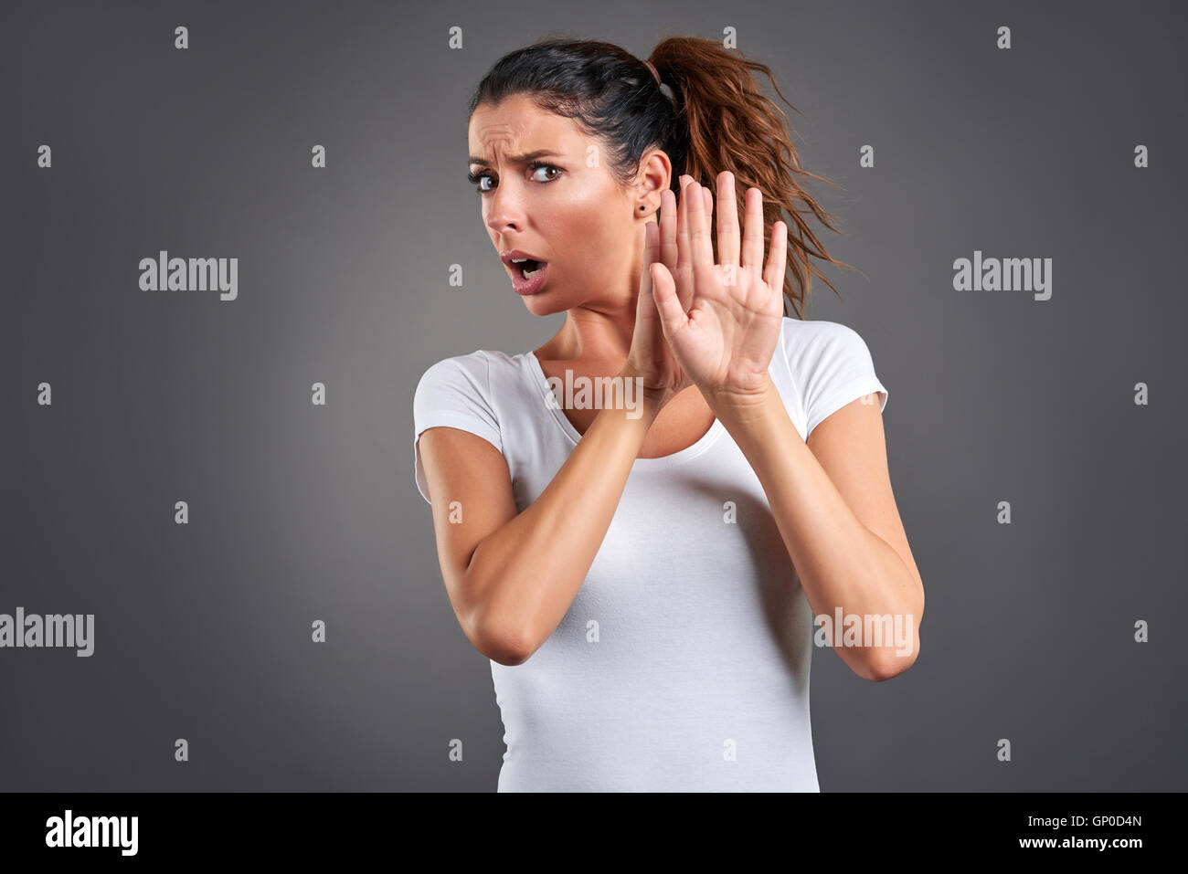 Feeling scared hi-res stock photography and images - Alamy