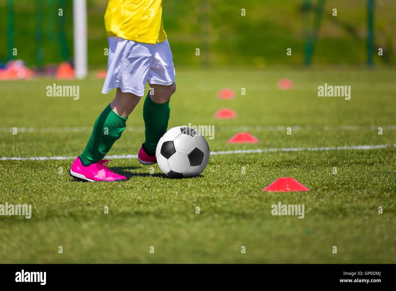 Soccer football training session for children Stock Photo - Alamy
