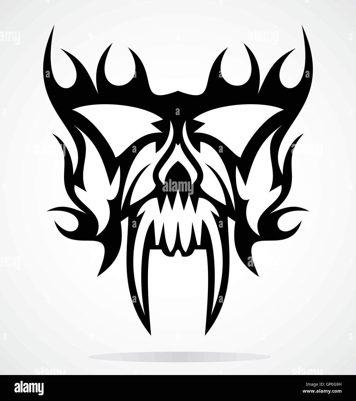 Tribal Demon Skull