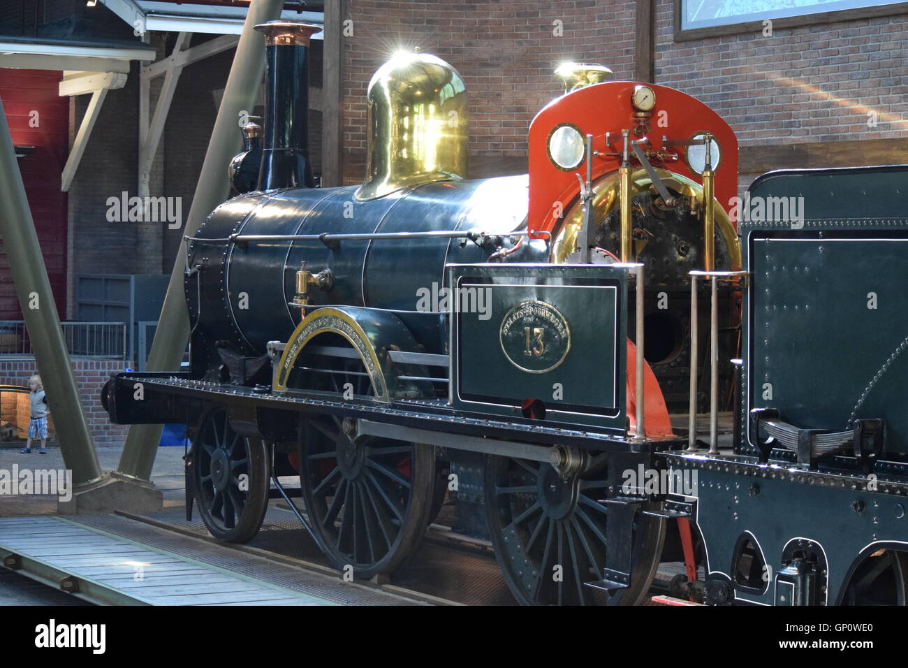 Dutch railway museum in Utrecht, this is one of the may steam engines ...