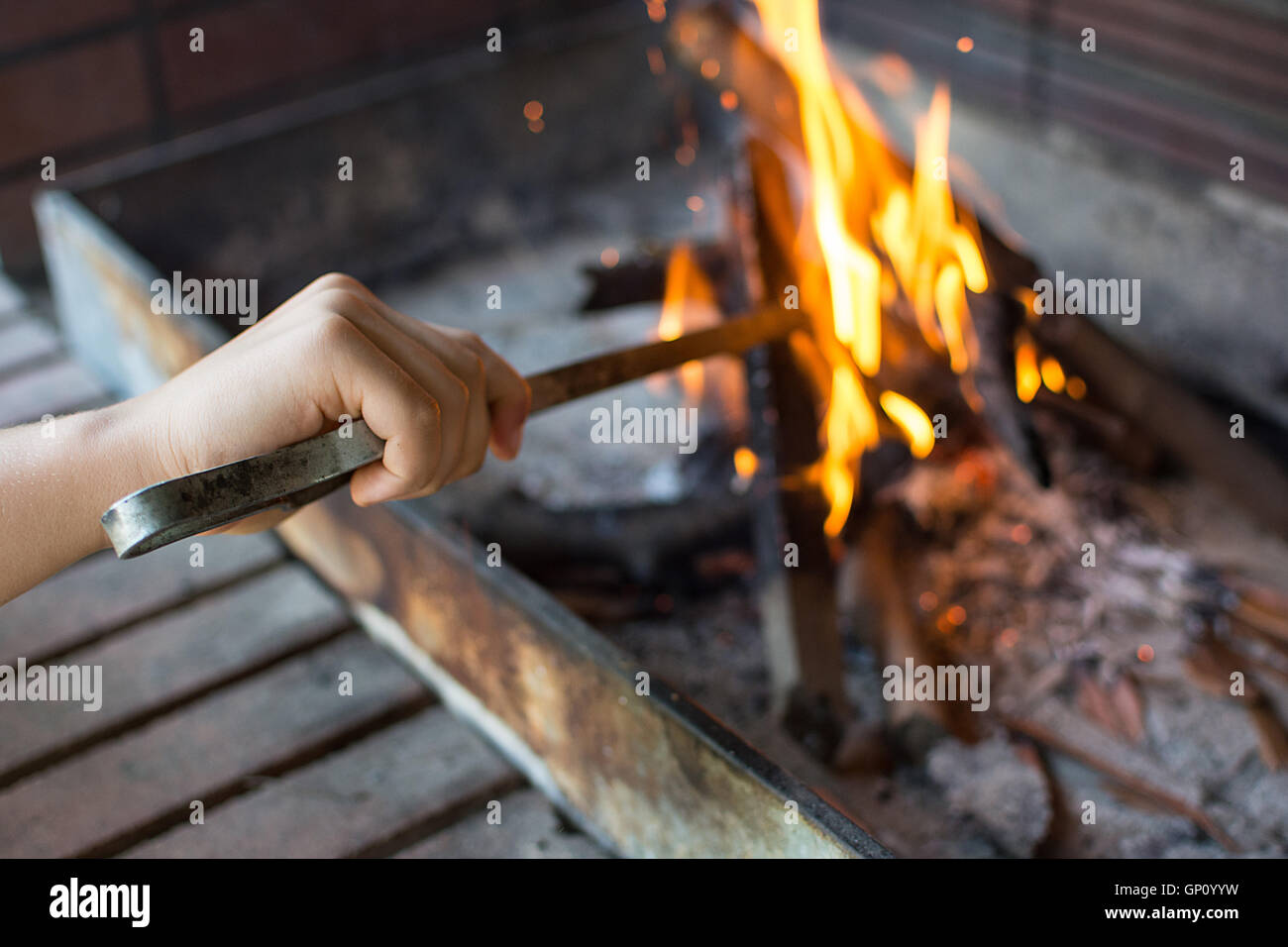 Bbq burning hi-res stock photography and images - Alamy