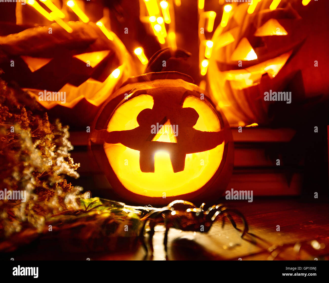 Night dark illuminated halloween hi-res stock photography and images ...