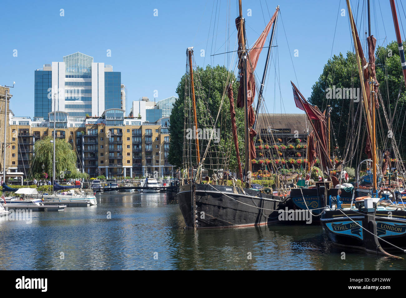 England, London, St.Katherine dock Stock Photo - Alamy