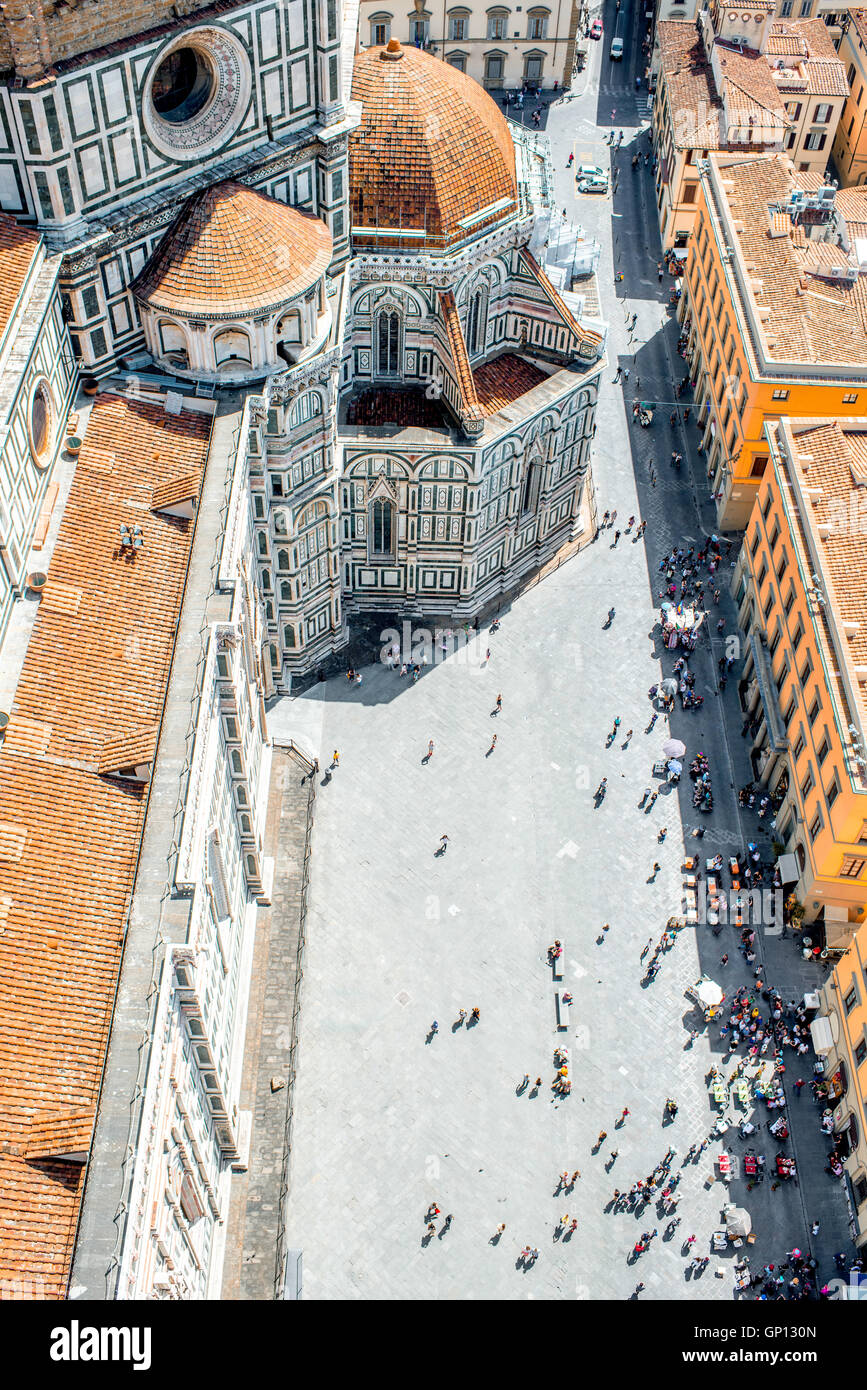 Cathedral square in Florence Stock Photo - Alamy