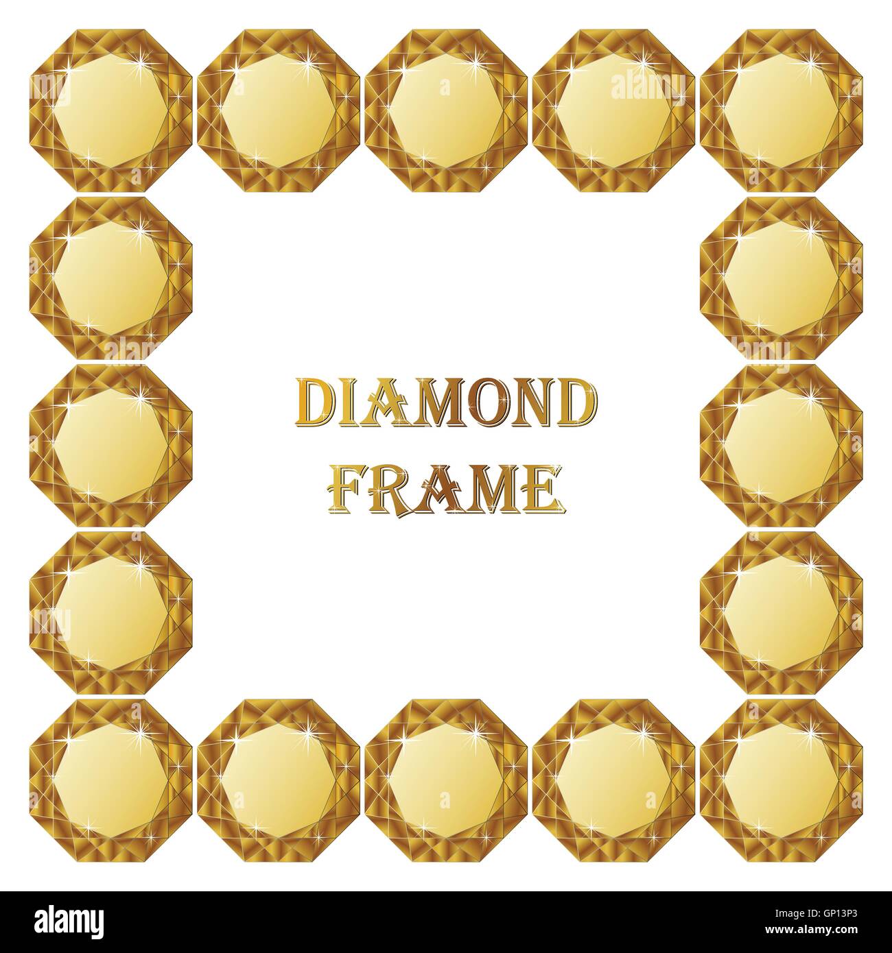 Diamonds square frame Stock Vector Image & Art - Alamy