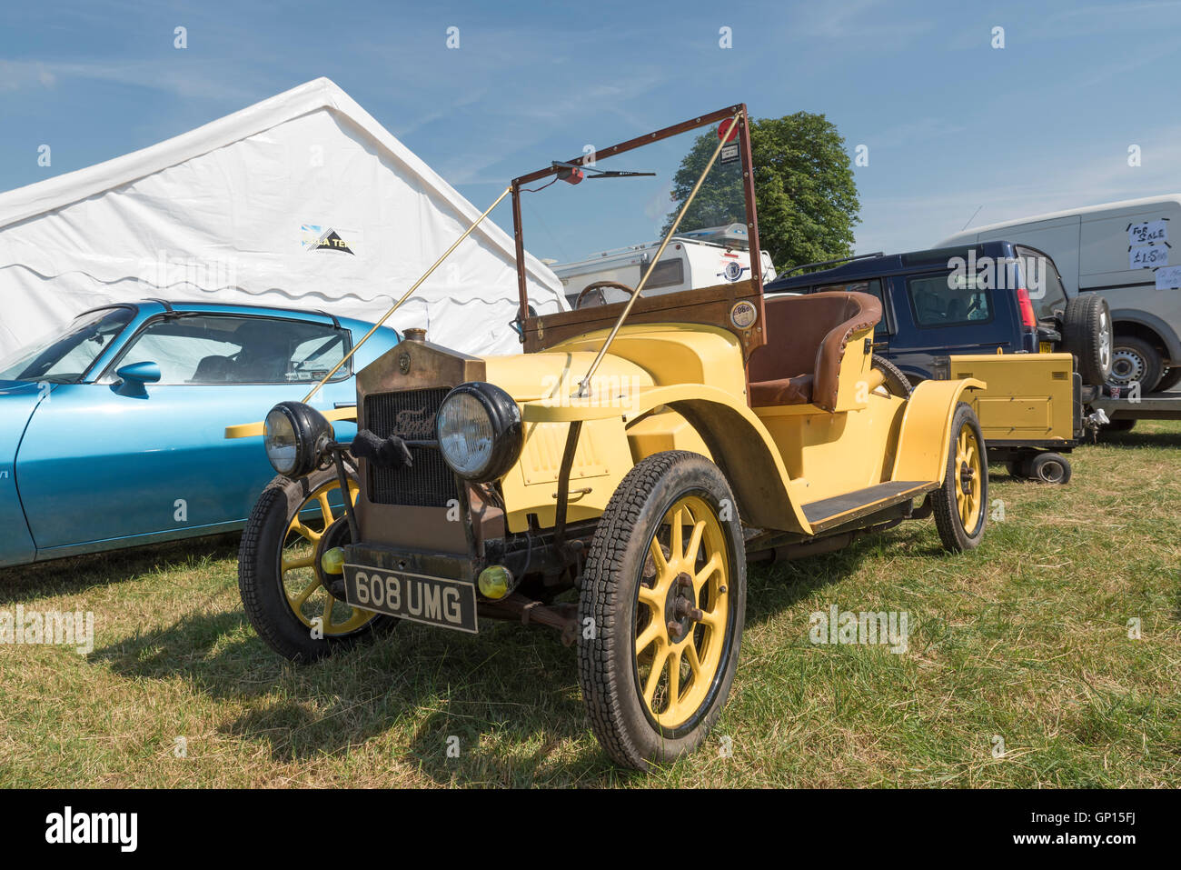 Old ford model T Sportster at Stow cum Quy show ground for ...