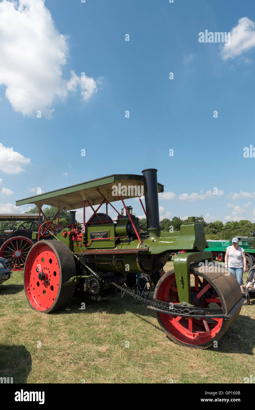 1921 Ruston and Hornsby steam road roller Moonlight Magic at Stow cum ...
