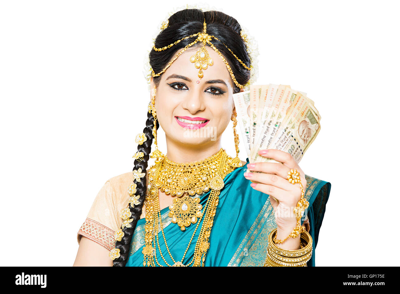 Beautiful portrait indian bride hi-res stock photography and images - Alamy