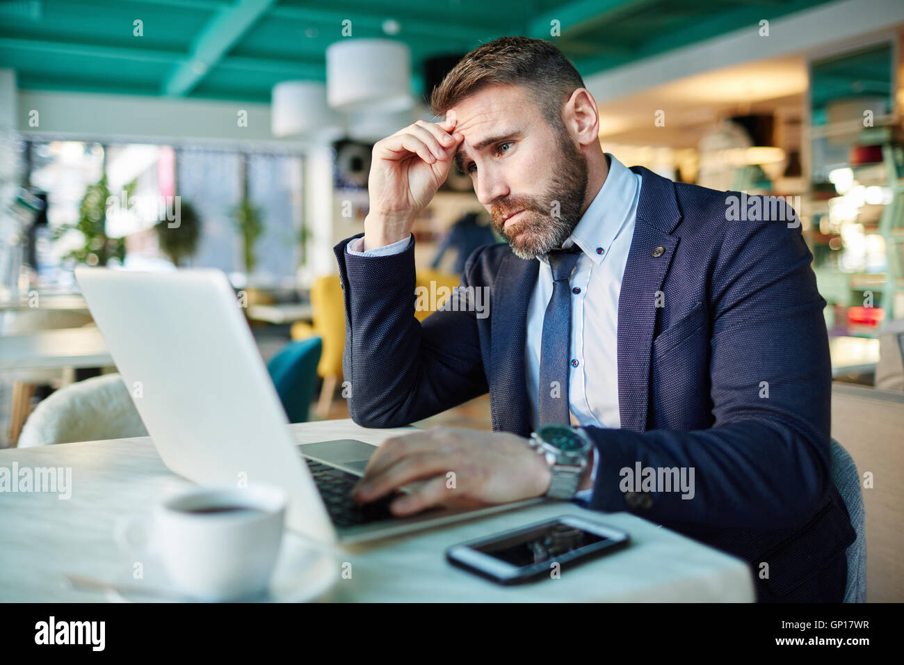 Thinking over some problem Stock Photo - Alamy