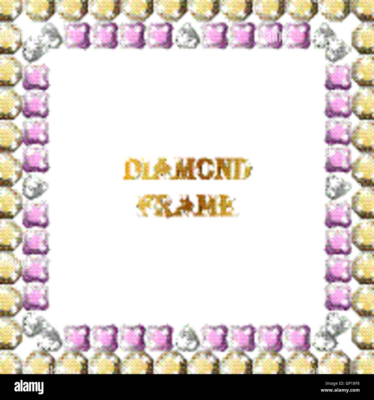 Diamonds square frame Stock Vector Image & Art - Alamy