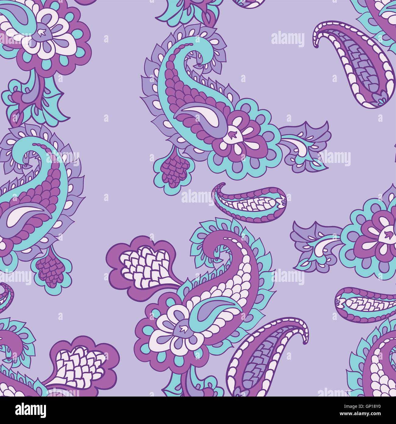 Seamless paisley pattern Stock Vector Image & Art - Alamy