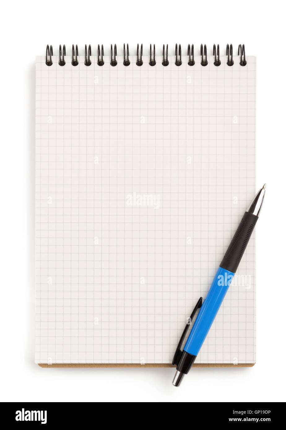 checked note paper isolated on white background Stock Photo - Alamy