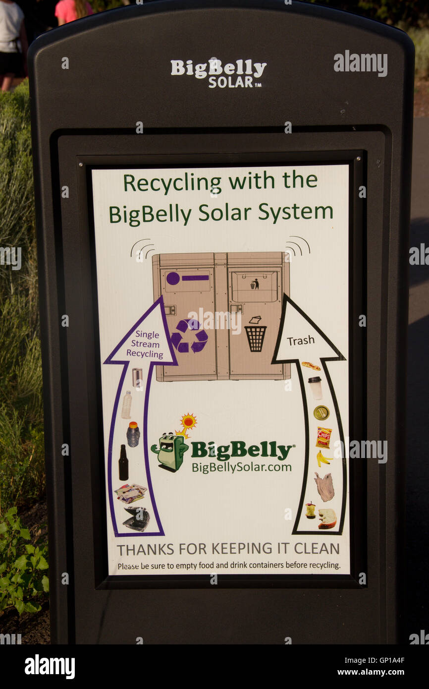 Big belly solar bin hi-res stock photography and images - Alamy