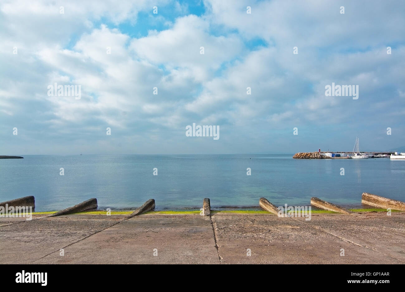Quiet boat launching ramp in Mallorca, Spain in December Stock Photo ...