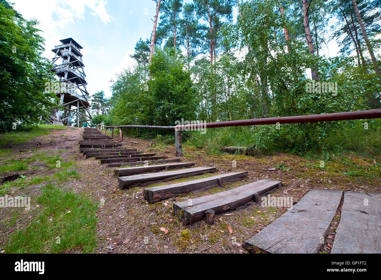 Railing steep hike hi-res stock photography and images - Alamy
