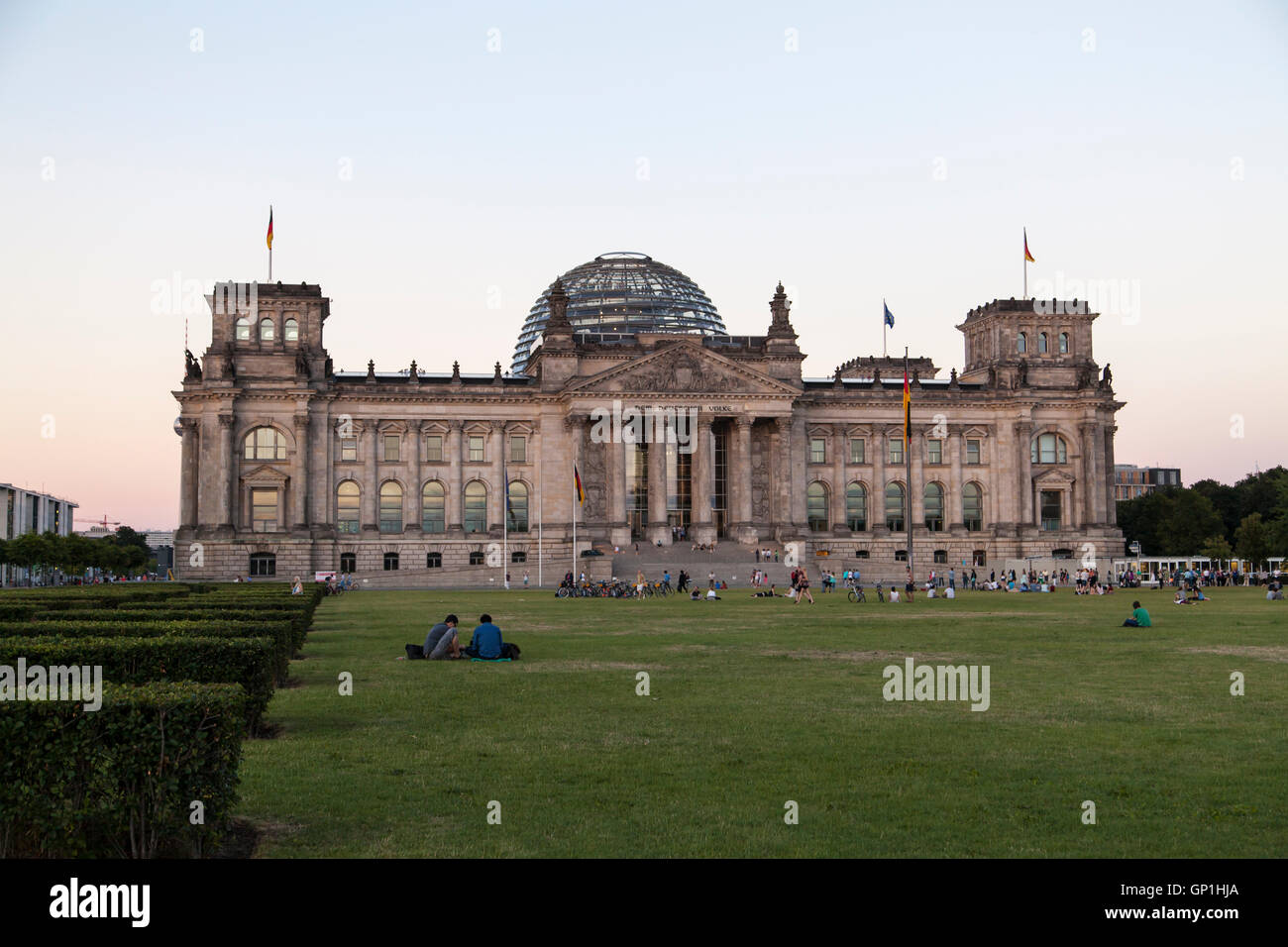 German parliament in evening Stock Photo - Alamy