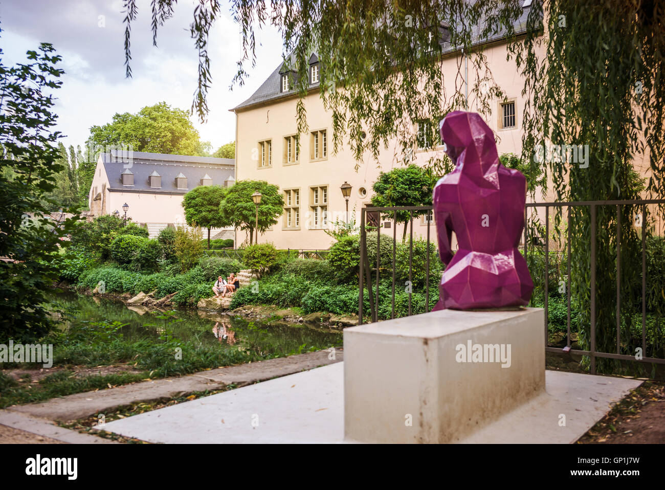 The mith of Melusina, the beautiful mermaid of Luxembourg Stock Photo ...