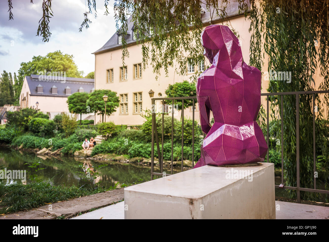 The mith of Melusina, the beautiful mermaid of Luxembourg Stock Photo ...