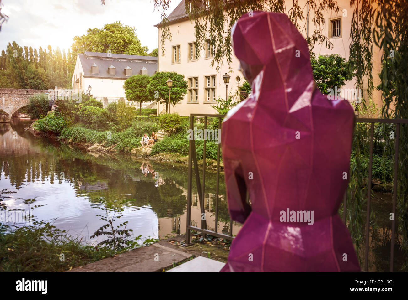 The mith of Melusina, the beautiful mermaid of Luxembourg Stock Photo ...