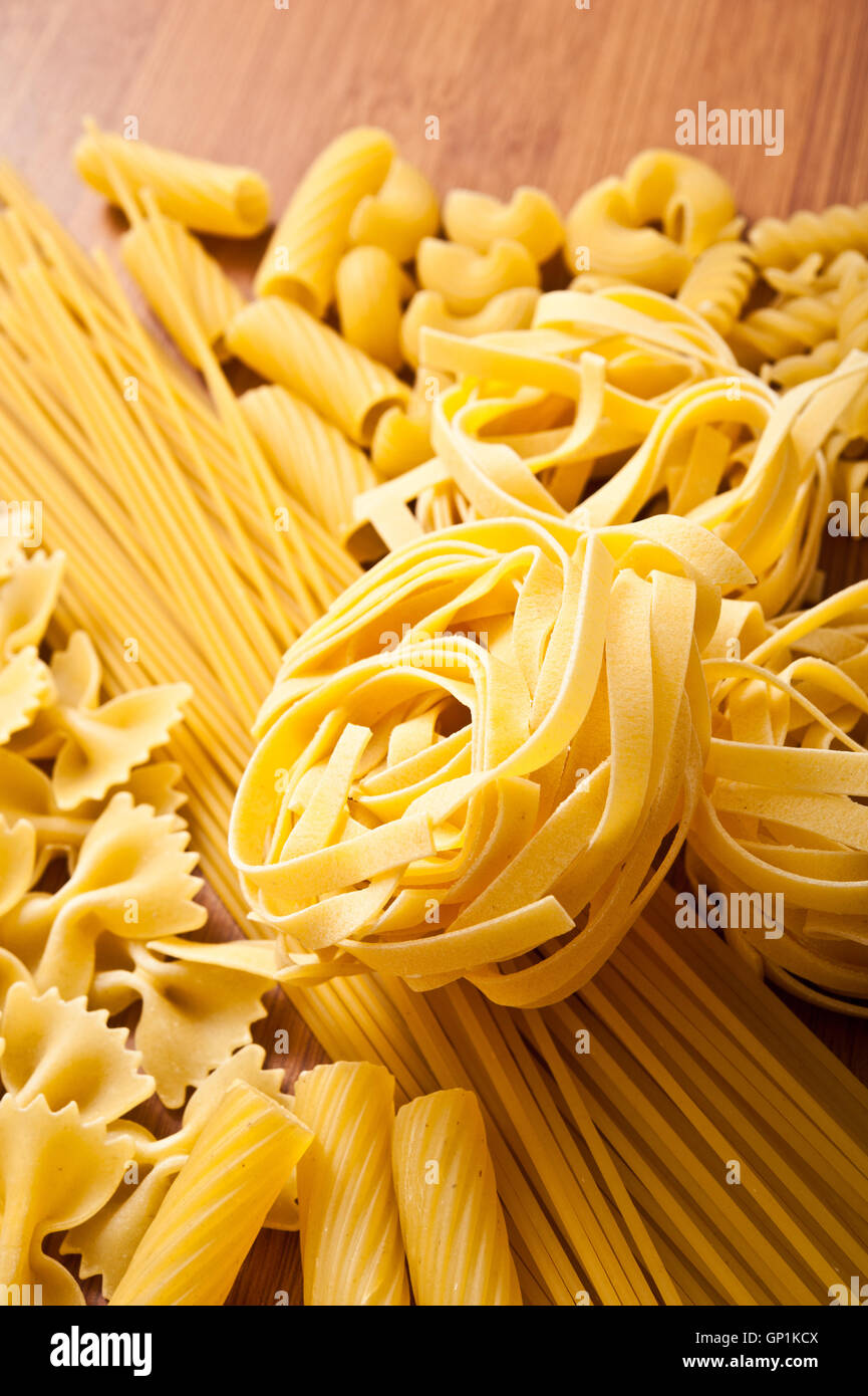 mix of Italian pasta Stock Photo - Alamy