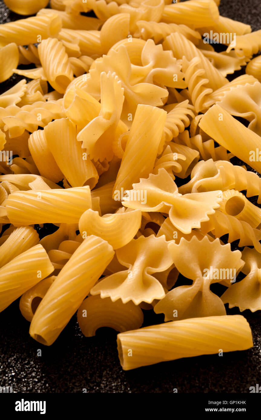 mix of Italian pasta Stock Photo - Alamy
