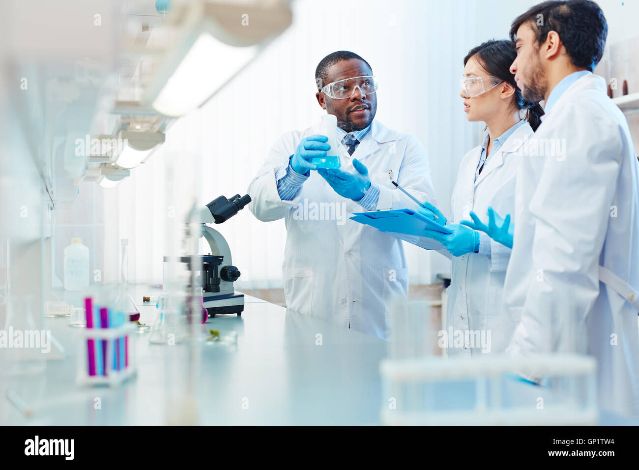 Male Scientists In Lab