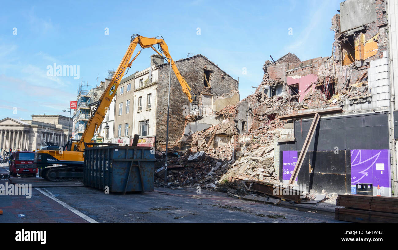 Demolition of the Futurist Cinema, a Georgian styled building in Lime ...
