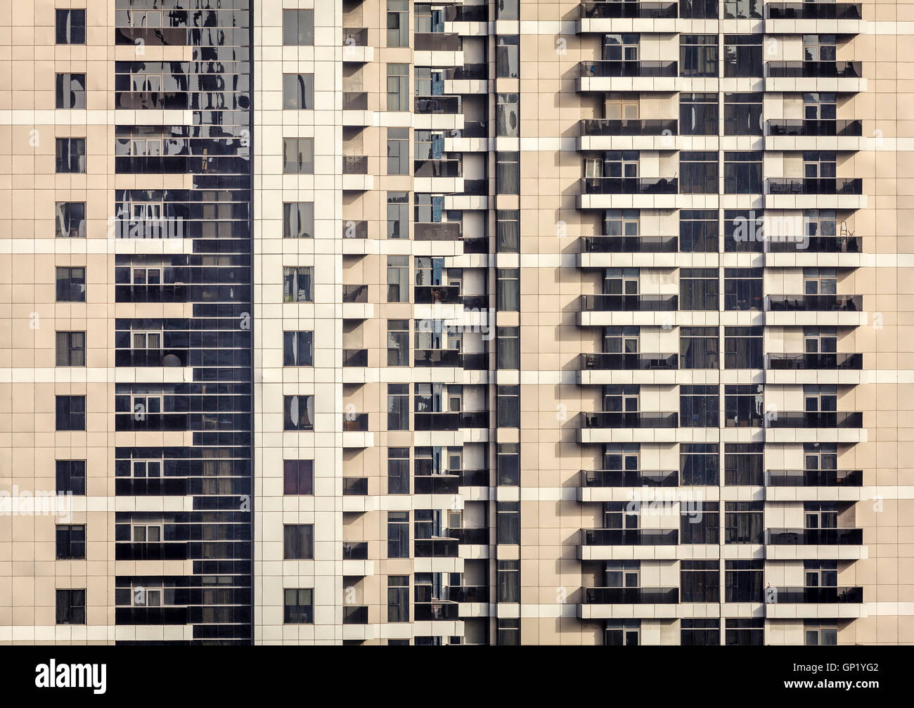 Windows of skyscraper buildings in Dubai, UAE Stock Photo - Alamy