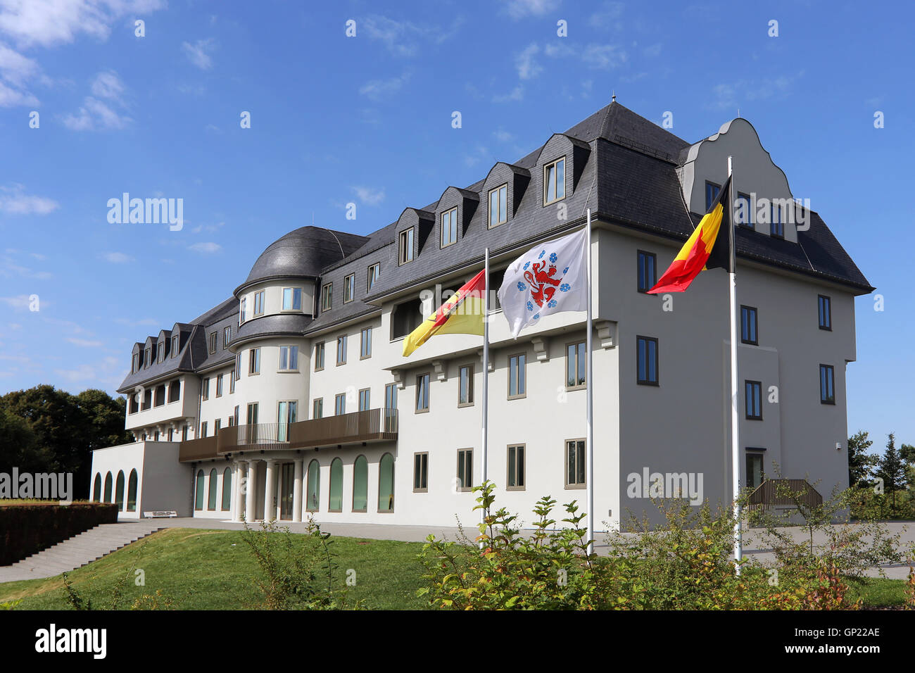 Parliament building of the German speaking Community in Eupen, Belgium ...
