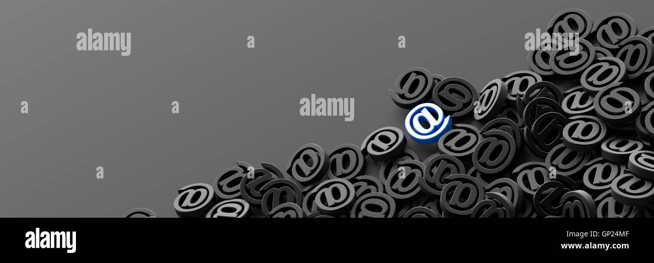 Email infinite symbols, 3d rendering background Stock Photo - Alamy