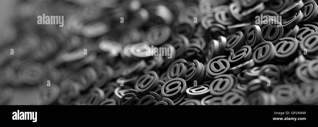 Email infinite symbols, 3d rendering background Stock Photo - Alamy