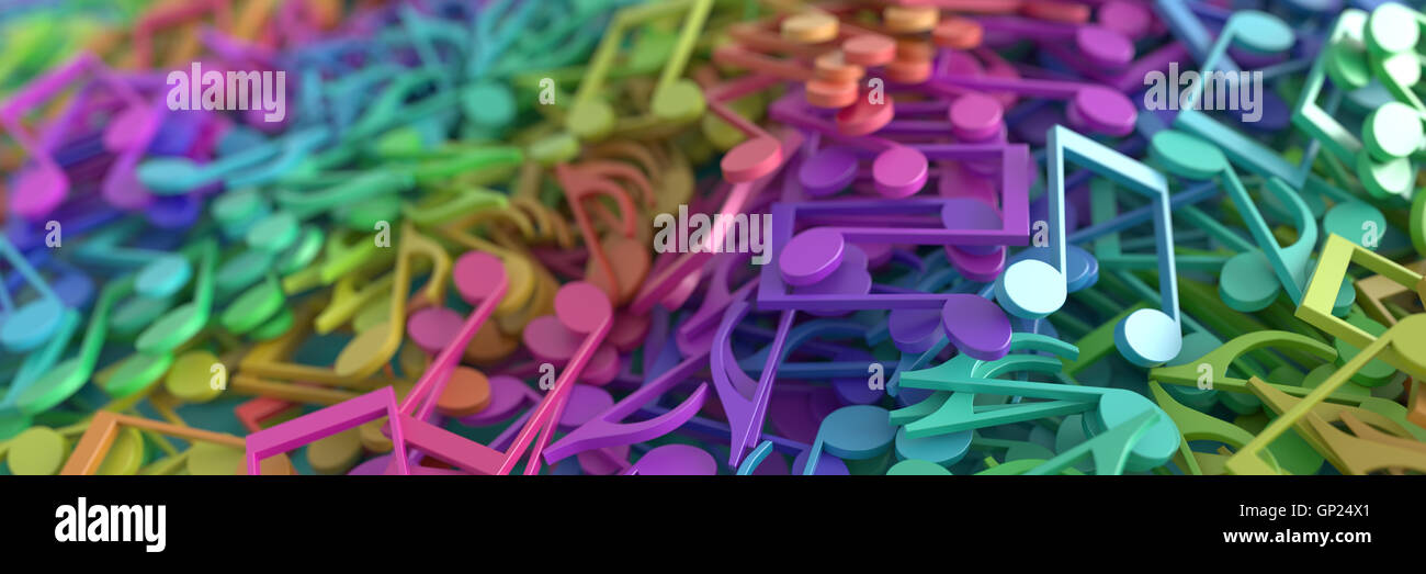 Art and music 3d rendering conceptual background Stock Photo - Alamy