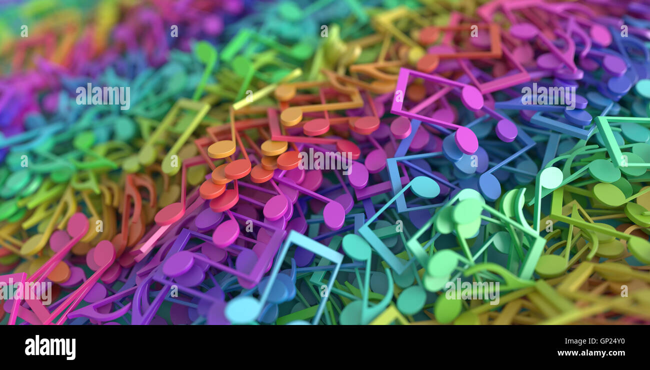 Art and music 3d rendering conceptual background Stock Photo - Alamy