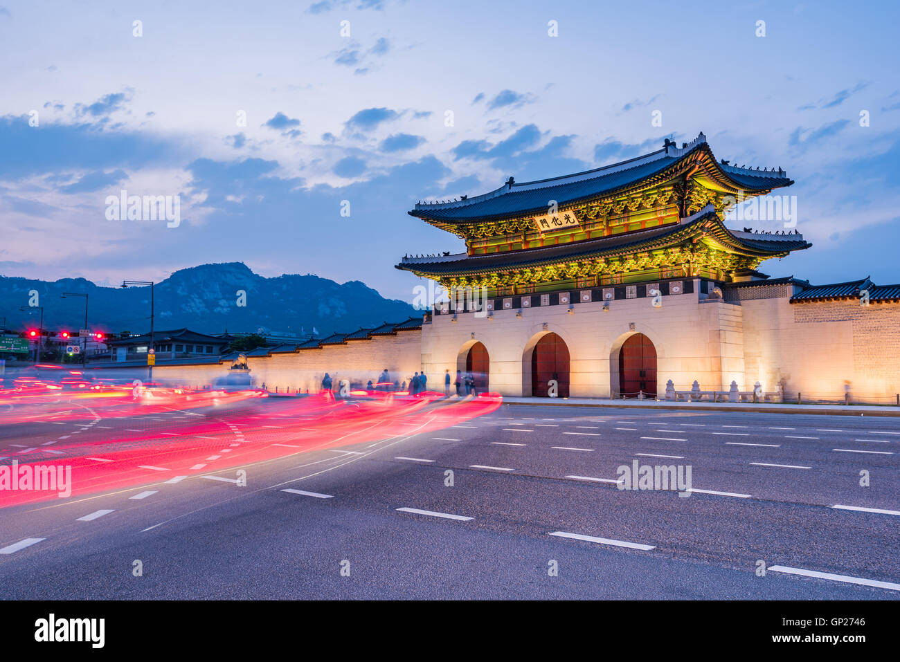 Gyeongbok palace in Seoul City, South Korea Stock Photo - Alamy