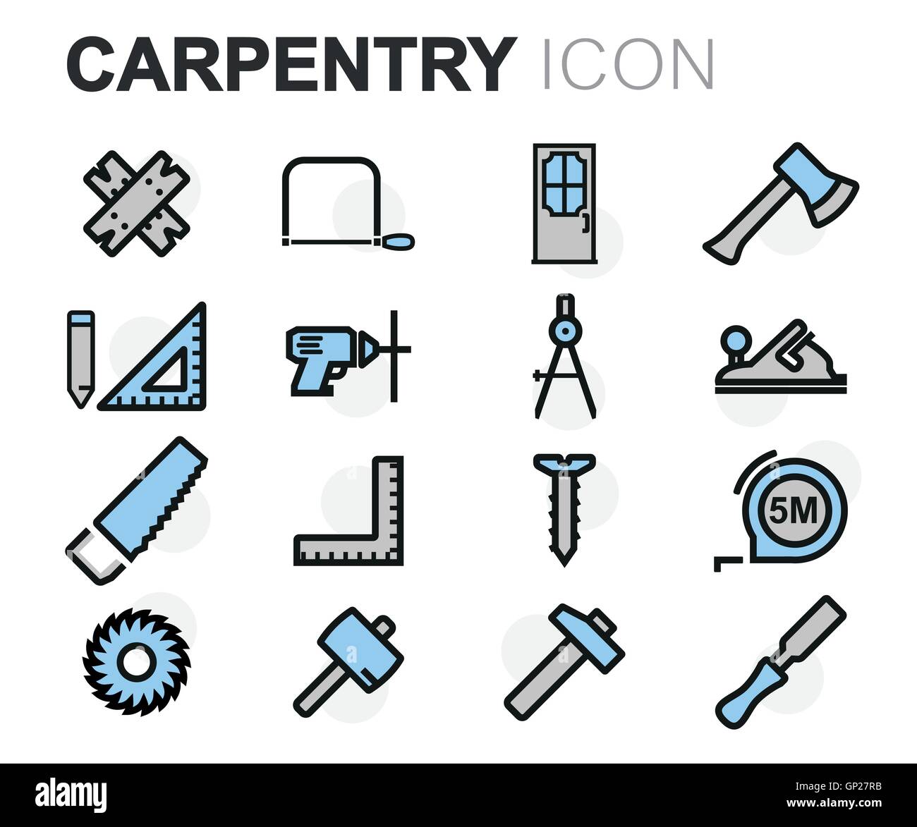 Black outline tools Stock Vector Images - Alamy