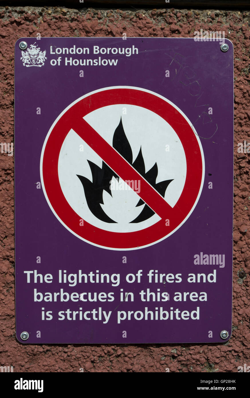 Warning fire notice hi-res stock photography and images - Alamy