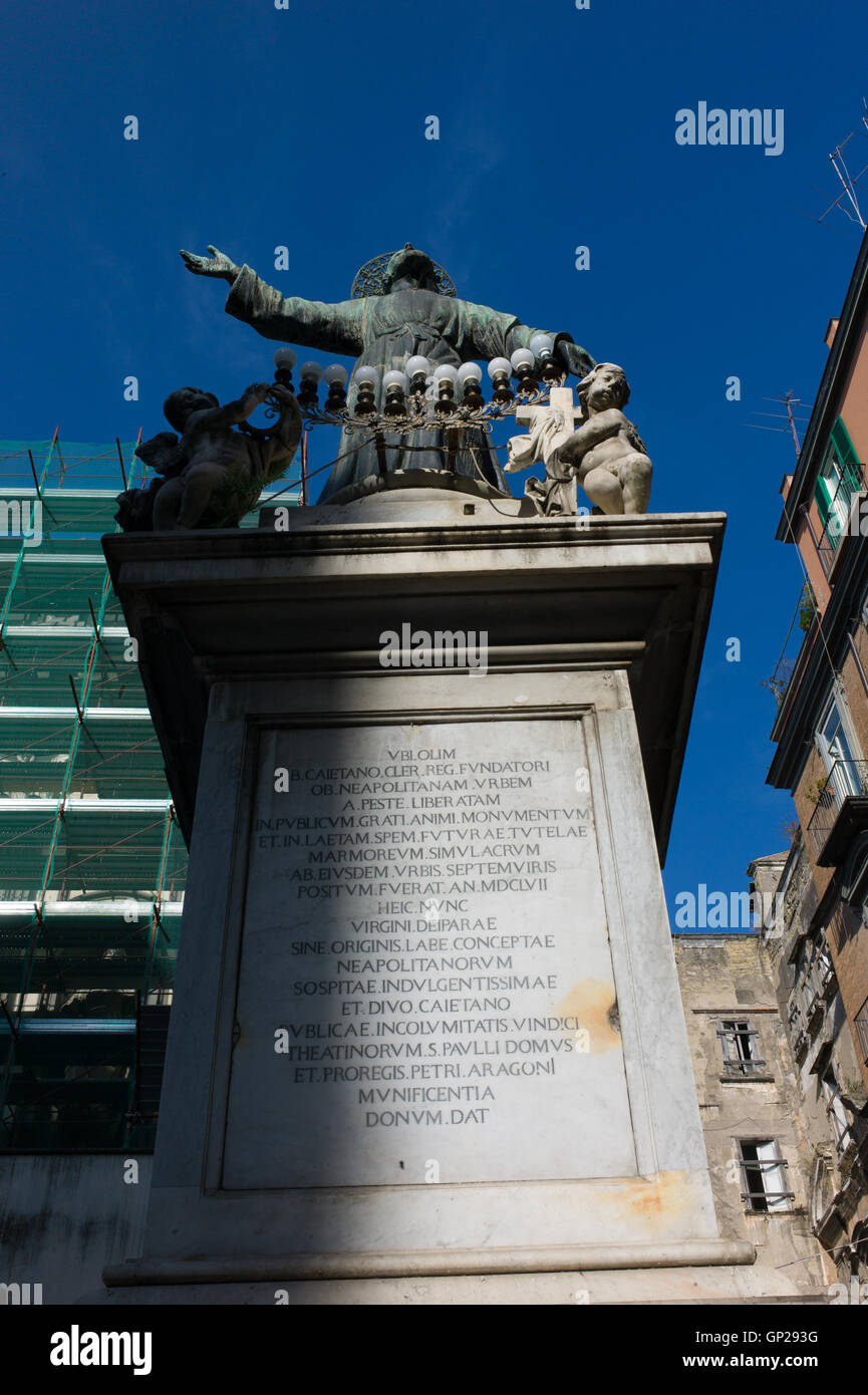 Napoli italy statue san gaetano hi-res stock photography and images - Alamy