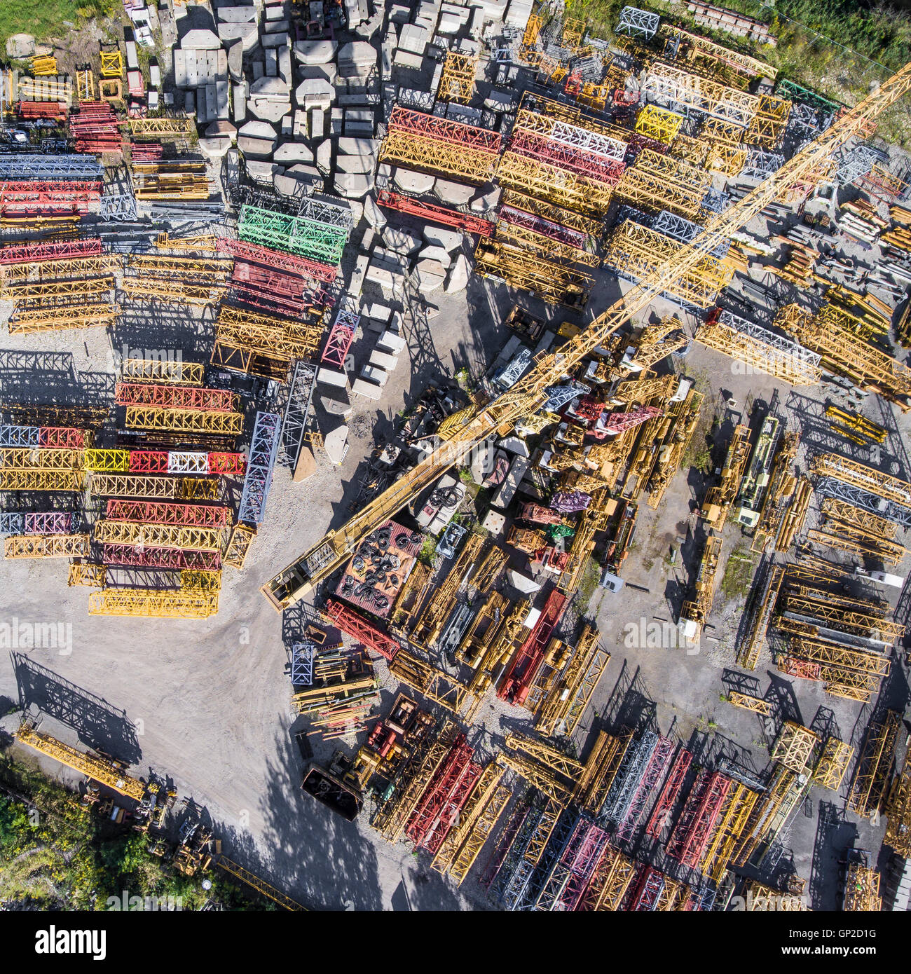 Industrial storage place, view from above Stock Photo - Alamy