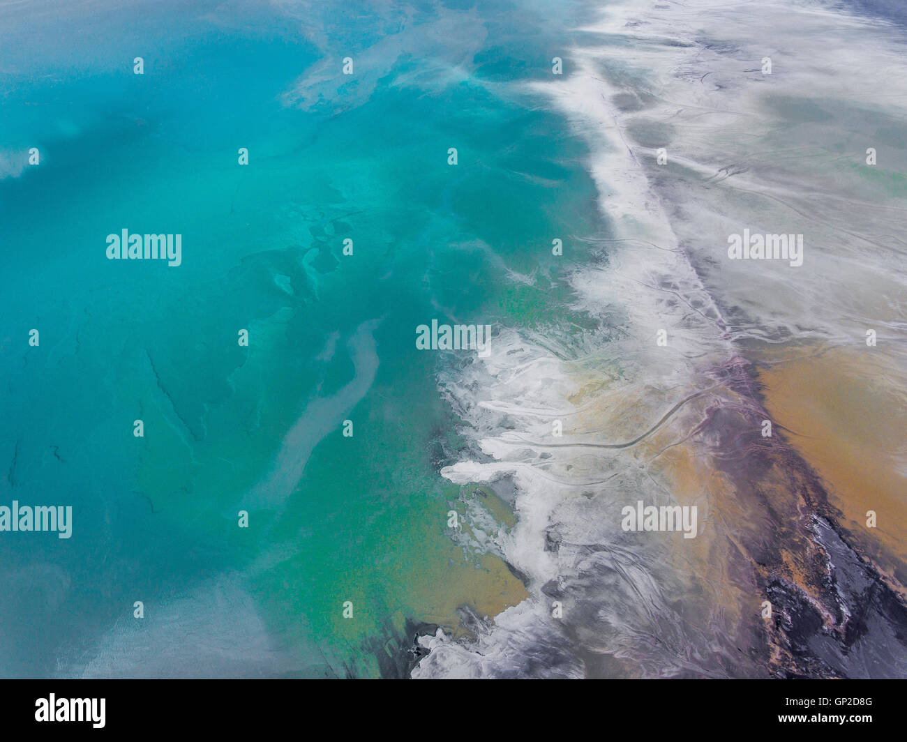Degraded landscape in Poland. Destroyed land. View from above ...
