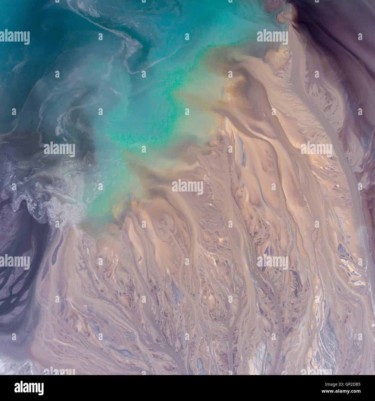 Degraded landscape in Poland. Destroyed land. View from above ...