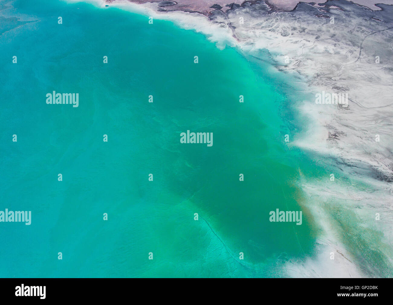 Degraded landscape in Poland. Destroyed land. View from above ...