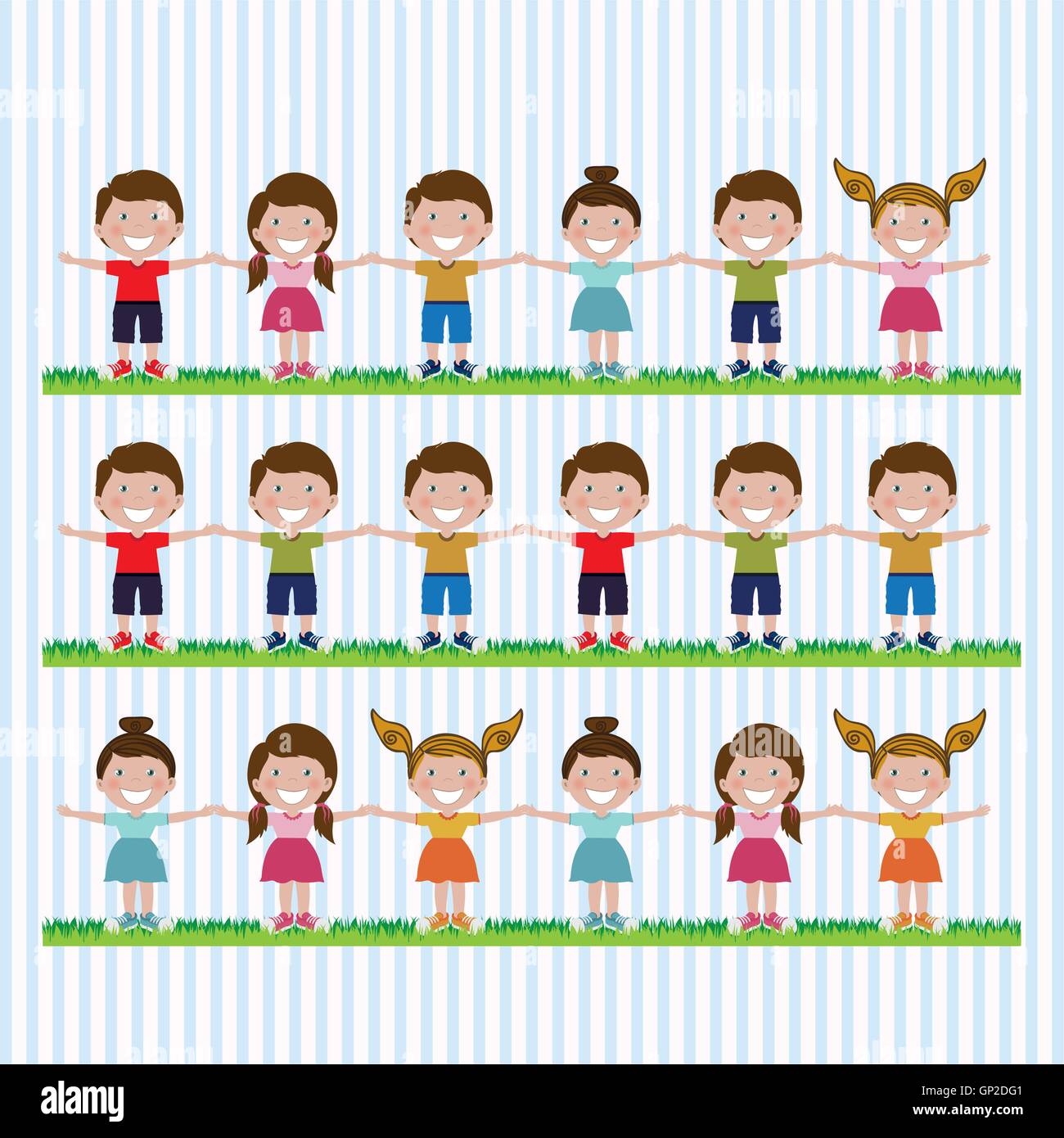 Brother and sister team Stock Vector Images - Alamy