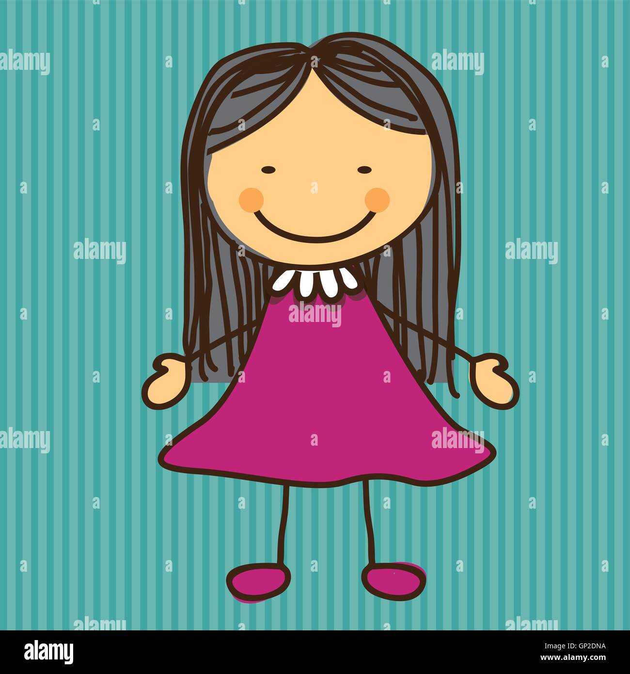 Cheerful chinese girls Stock Vector Images - Alamy